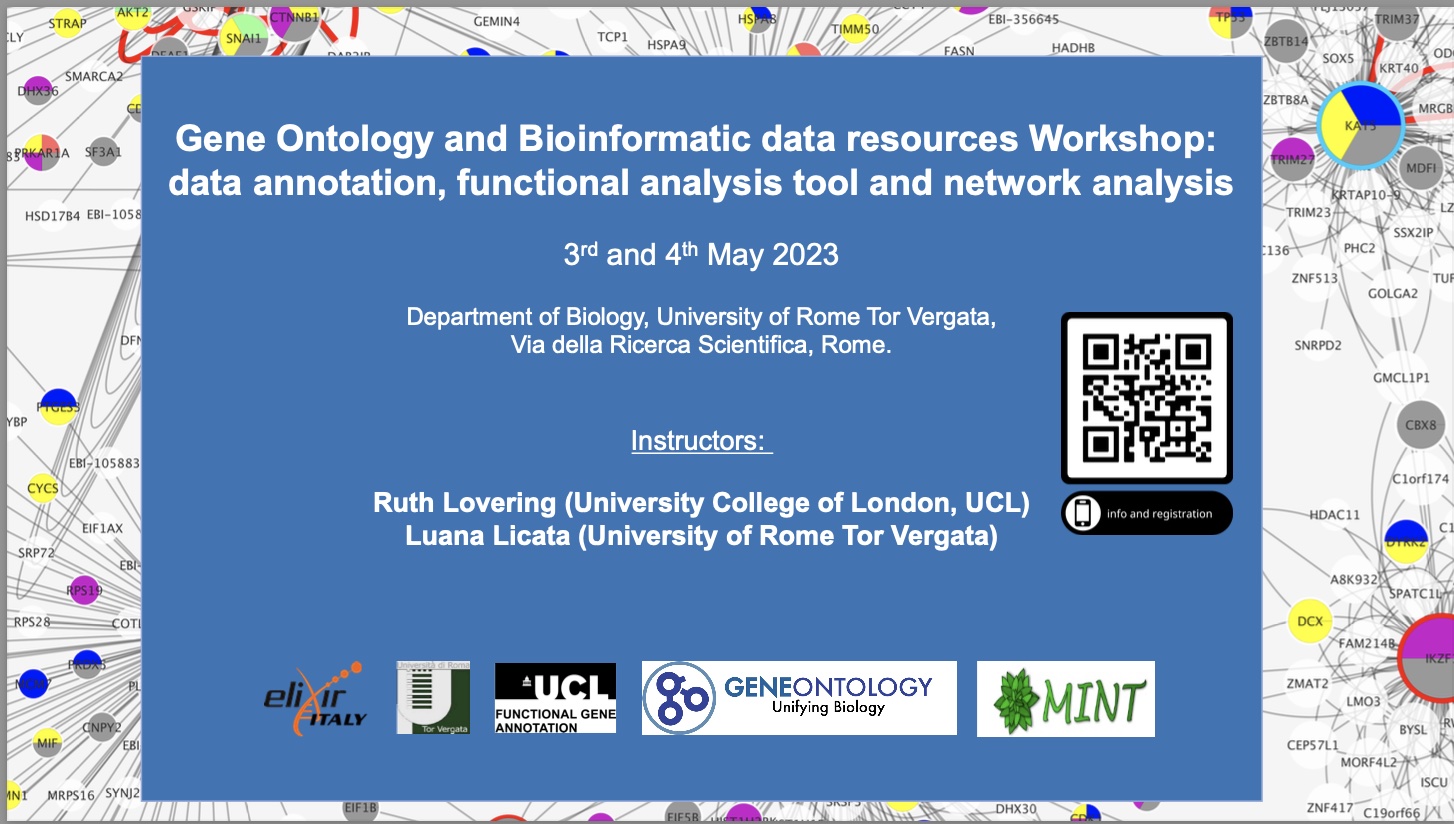 Gene Ontology and Bioinformatic data resources Workshop: data ...